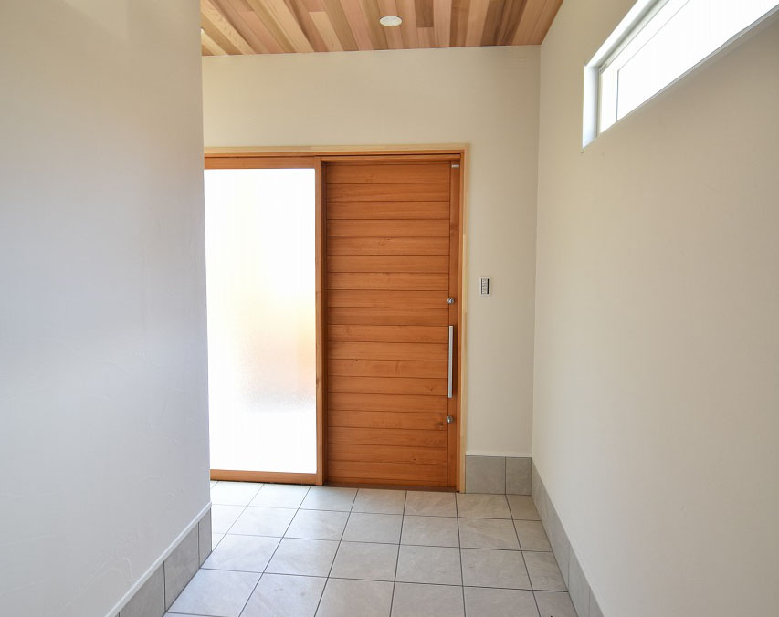 MIYAMA桧玄関引き戸 インセット枠 FIXガラス付 VHシリーズ